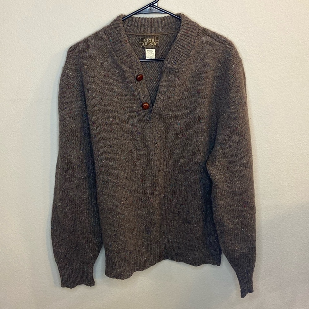 High Sierra Quarter Button Heavyweight Wool Casual Sw… - Gem